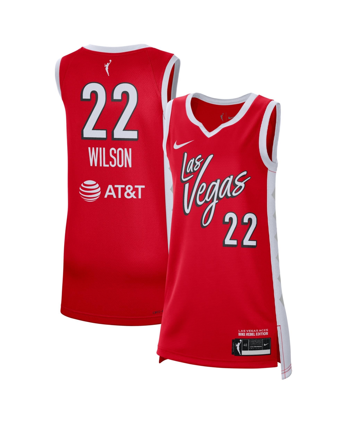 Click here for Nike Mens and Womens Aja Wilson Red Las Vegas Aces... prices