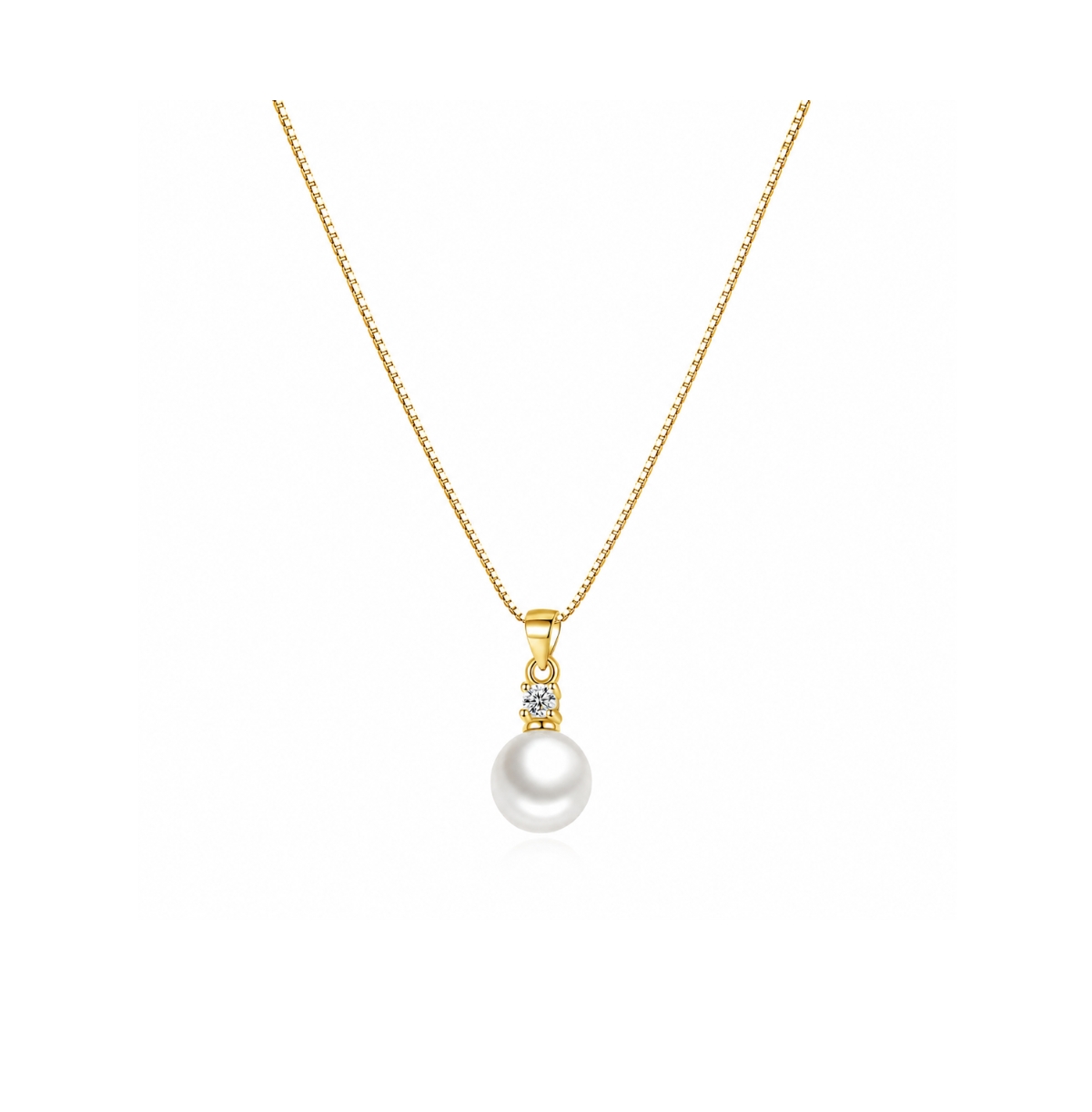 Click here for Dloria Gold-Plated Cubic Zirconia Faux Pearl Penda... prices