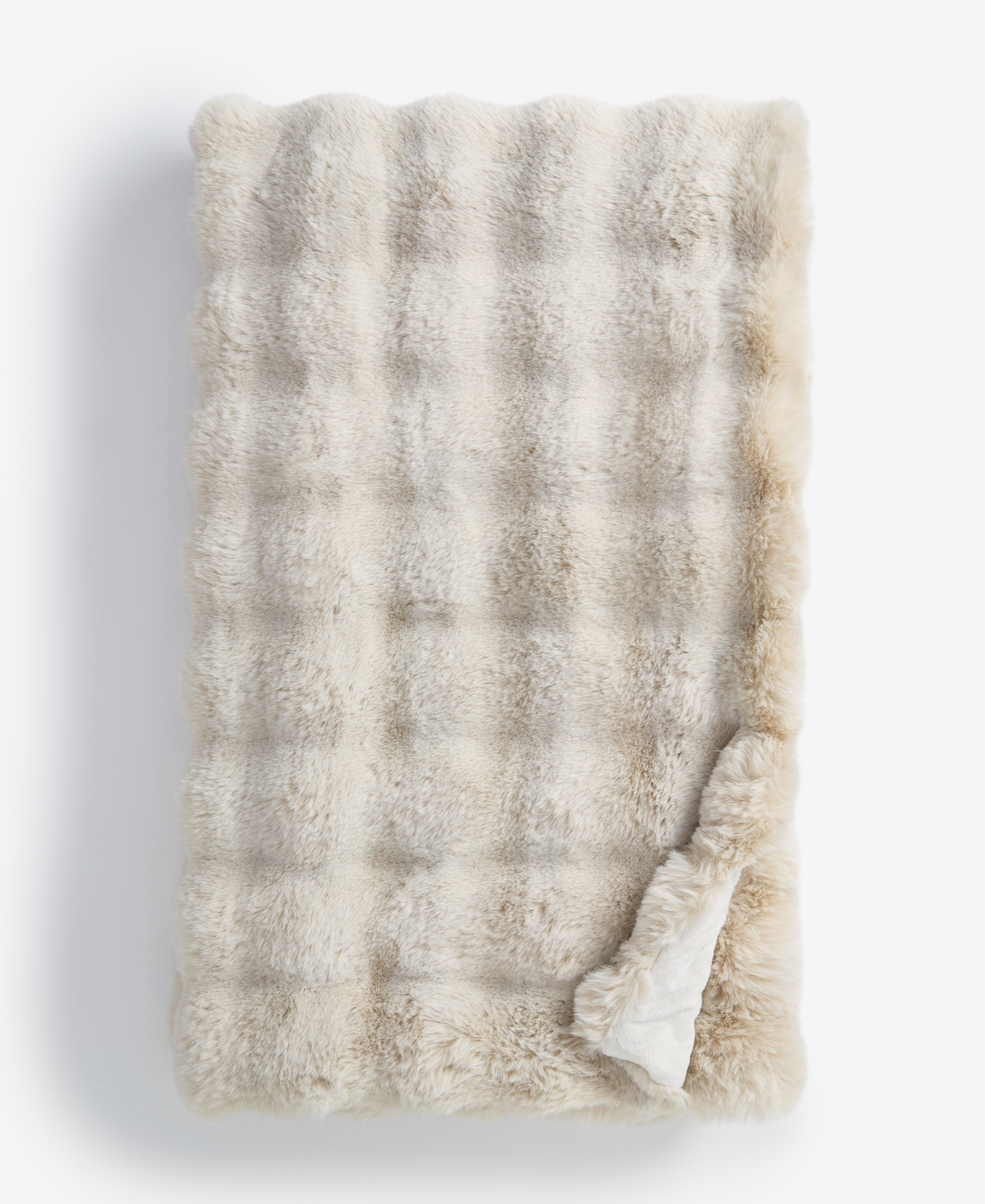 Click here for Hotel Collection Heathered Bubble Faux-Fur Throw B... prices