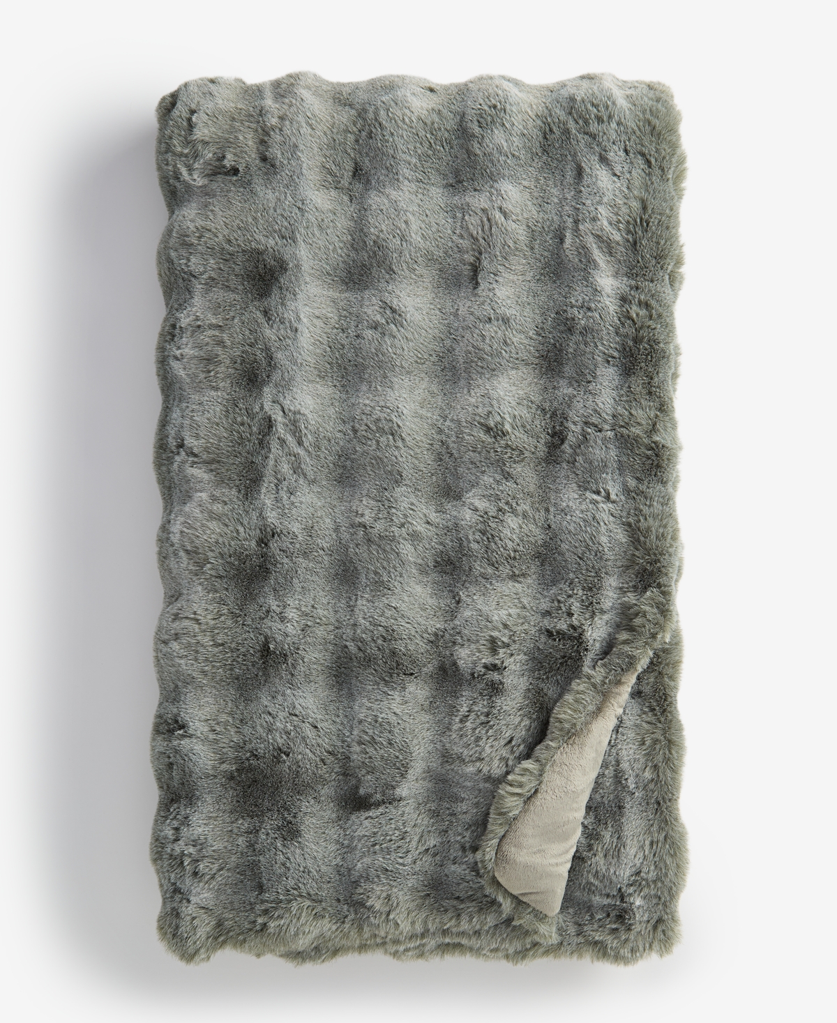 Click here for Hotel Collection Heathered Bubble Faux-Fur Throw B... prices