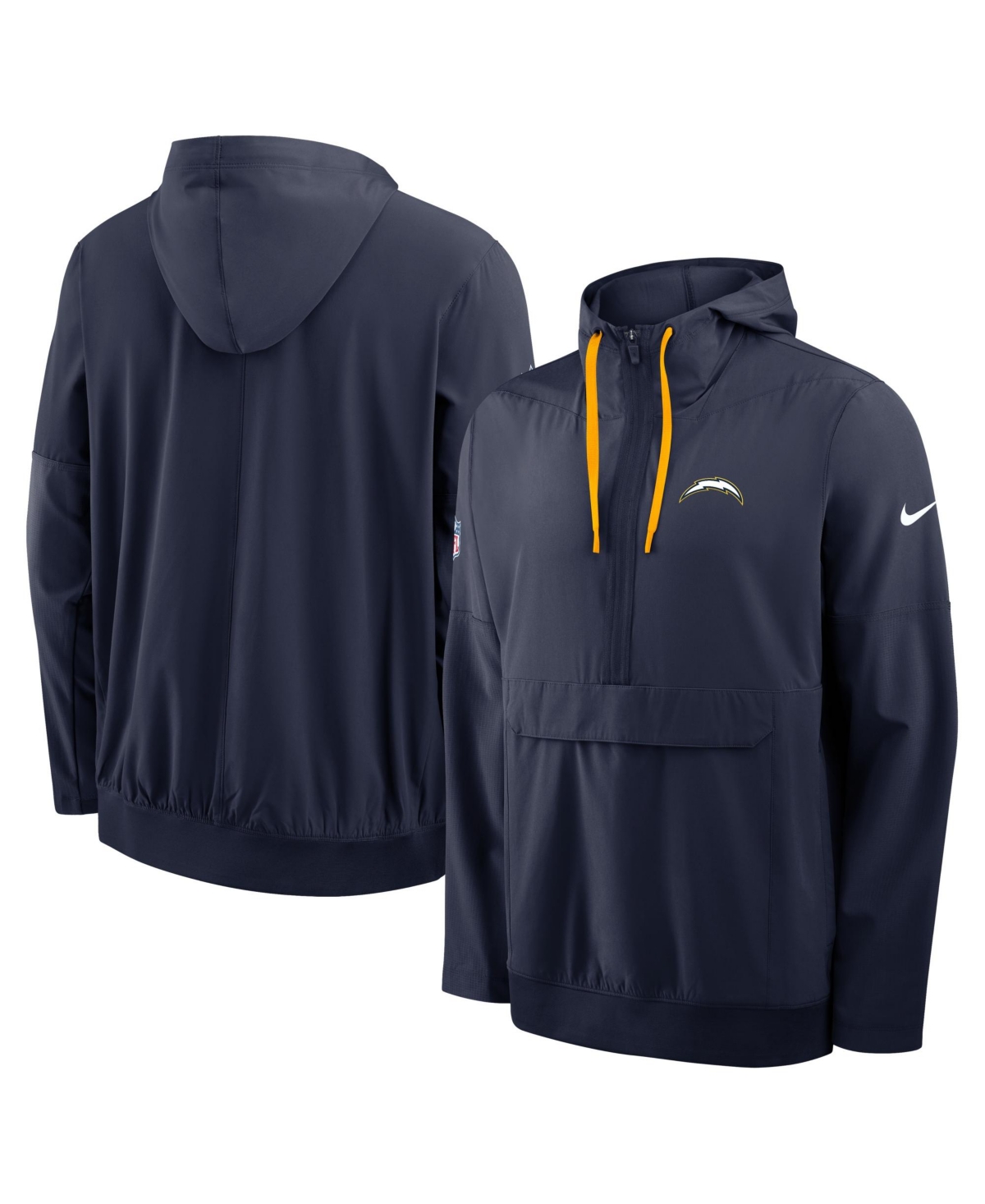 Click here for Nike Mens Navy Los Angeles Chargers Alt Anorak Hal... prices