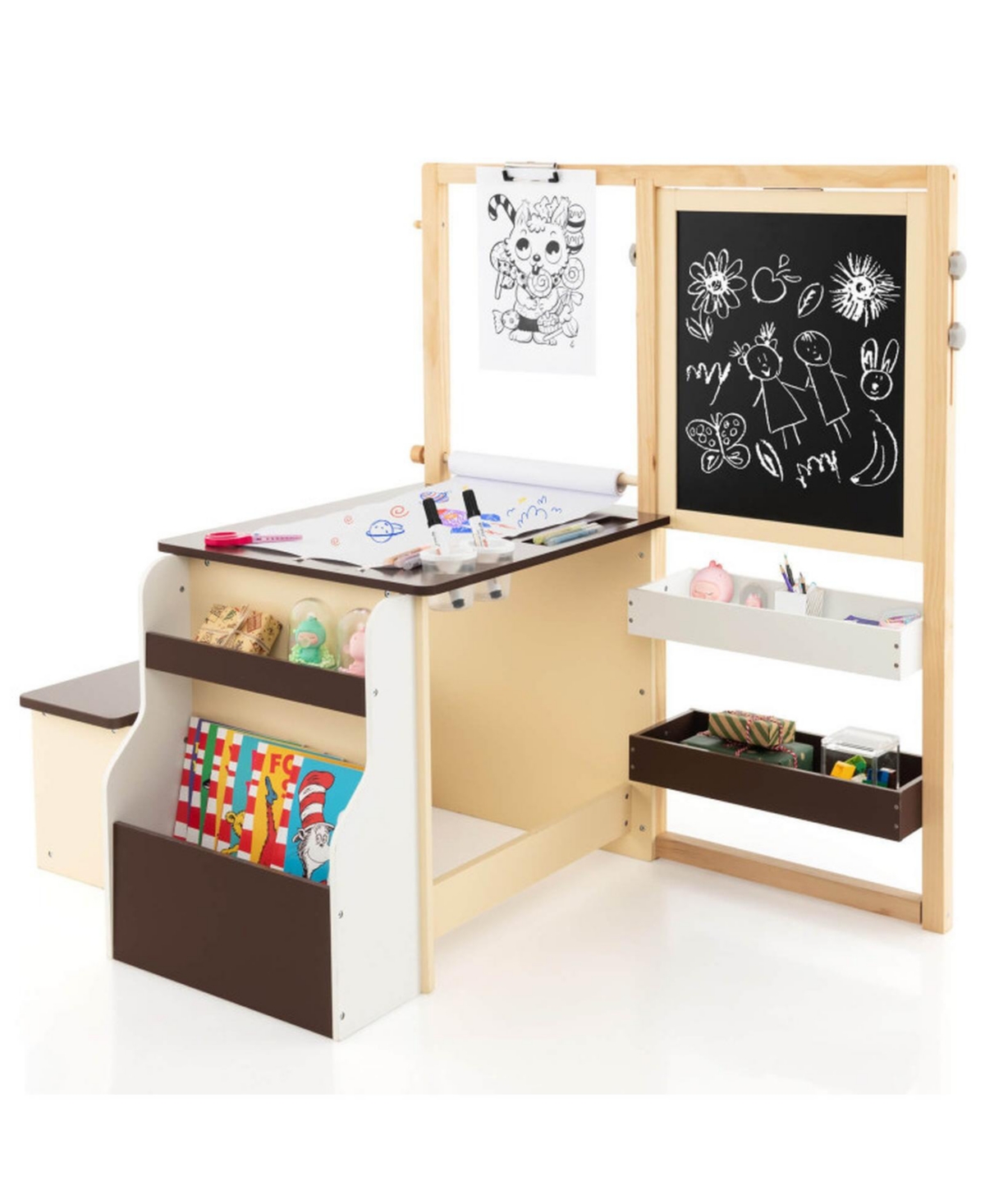 Click here for Gouun Kids Art Center with Double-Sided Easel and... prices