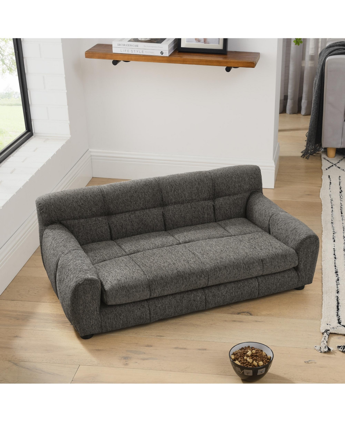 Click here for Zeny Bark Stylish Mid-Century Pet Couch for Large... prices