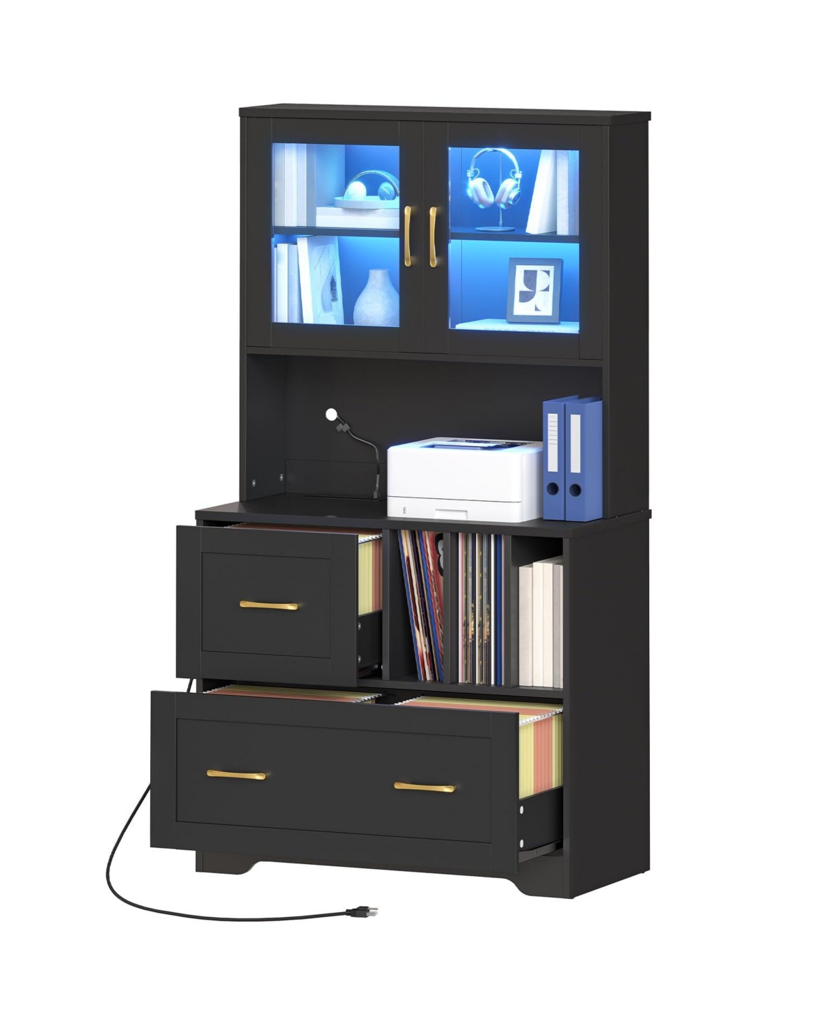 Click here for Slickblue 2 Drawer File Cabinet with Built-In Char... prices