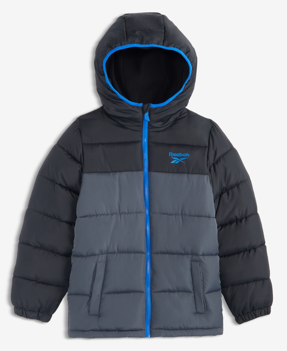 Click here for Reebok Boys Xs-xl Hooded Puffer Jacket - Charcoal... prices