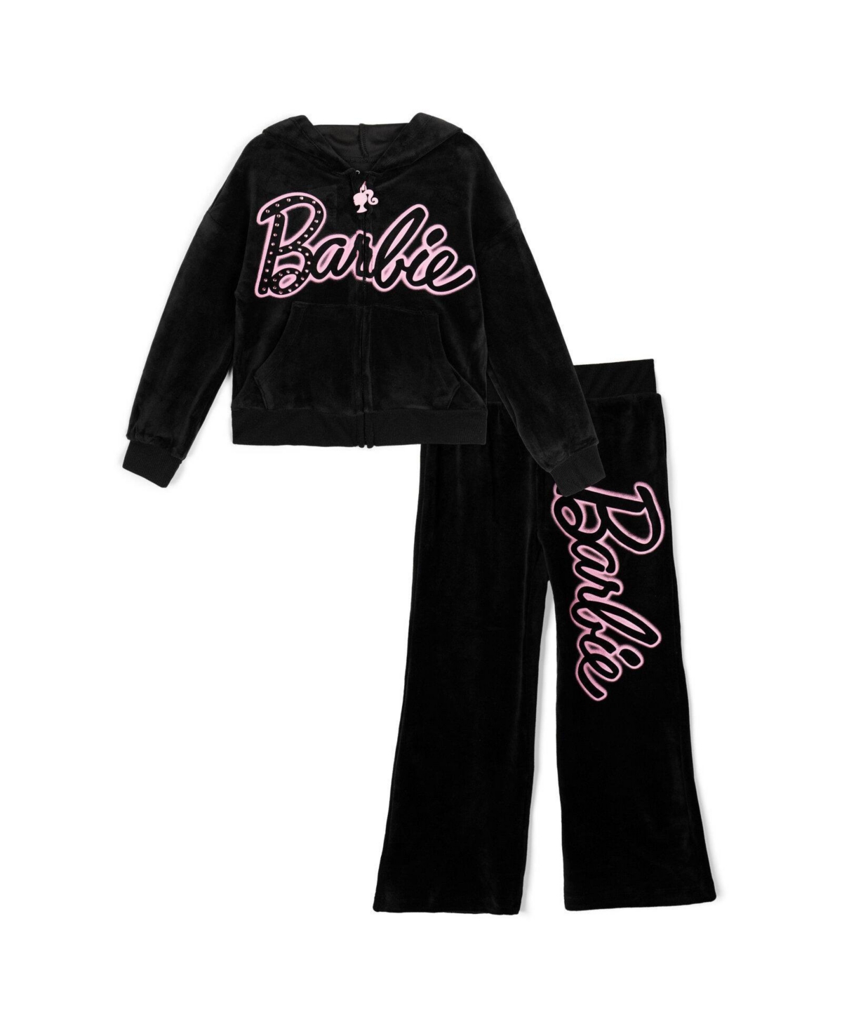 Click here for Barbie Girls Loungewear Velour Hoodie and Pants Se... prices