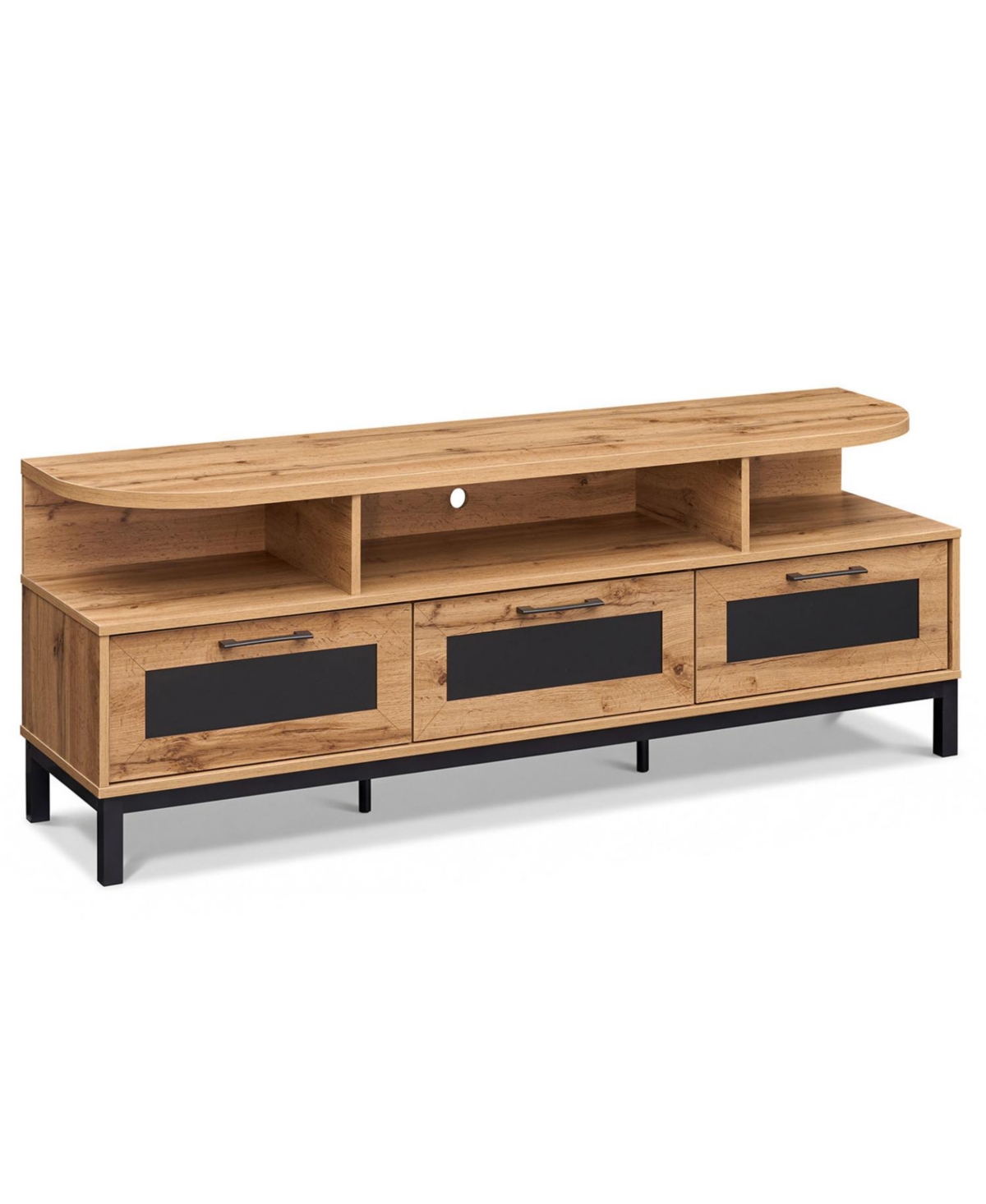 Click here for Slickblue Modern Tv Stand with 3 Drawers and Open... prices