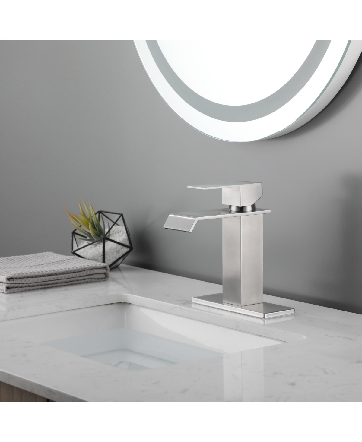 Click here for Busdays Single Handle Waterfall Spout Bathroom Fau... prices