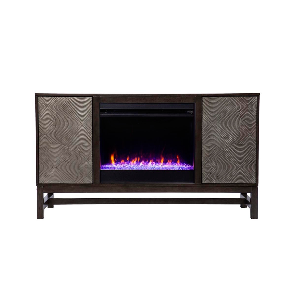 Click here for Augusta Home Lannington Electric Fireplace - Brown... prices
