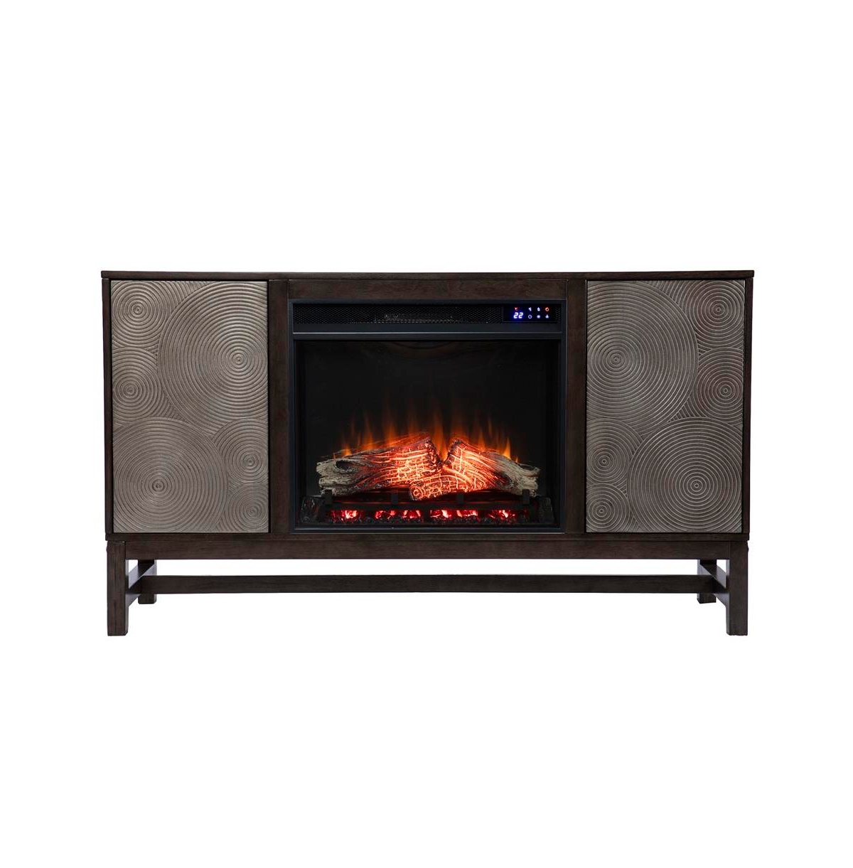 Click here for Augusta Home Lannington Electric Fireplace - Brown... prices