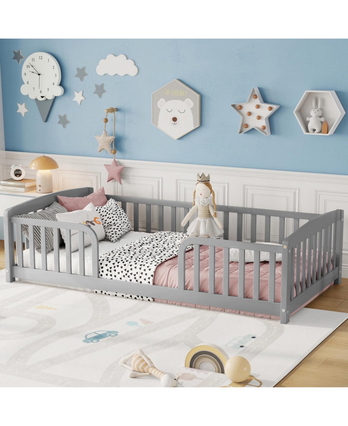 Click here for Rainsken Floor Bed with Rails  Montessori Floor Be... prices