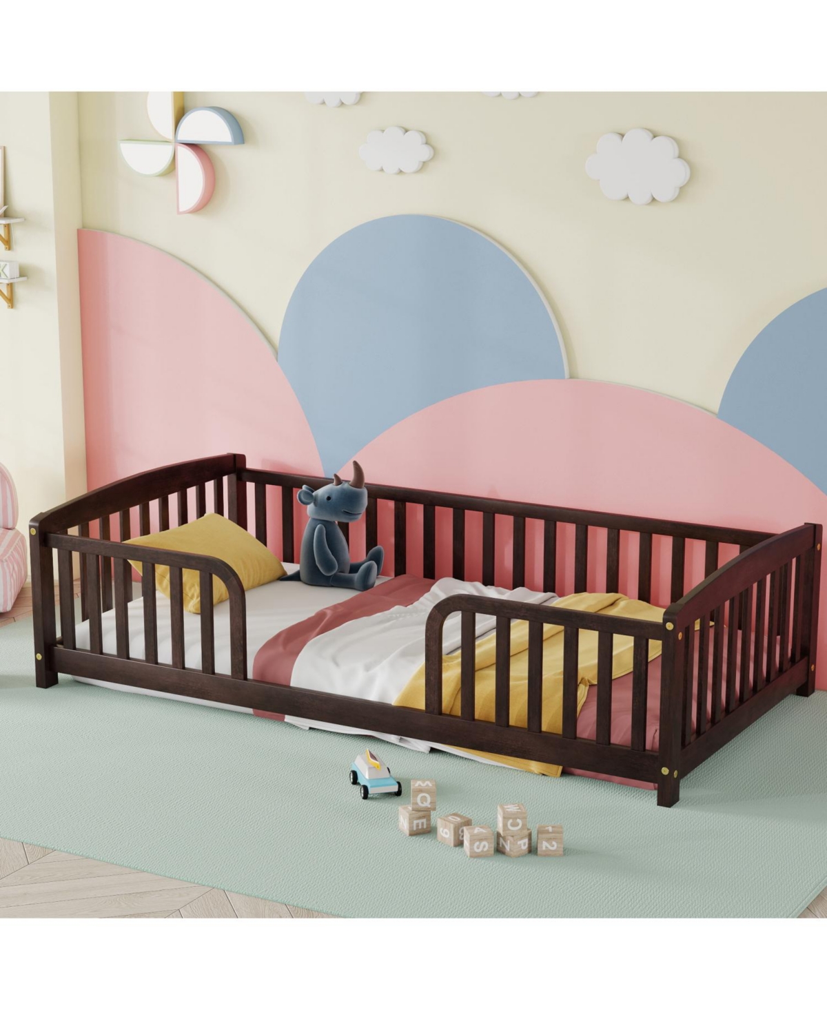 Click here for Rainsken Floor Bed with Rails  Montessori Floor Be... prices