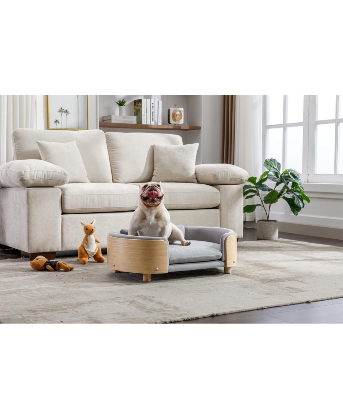 Click here for Zeny Mid Size Scandinavian Style Elevated Dog Bed... prices