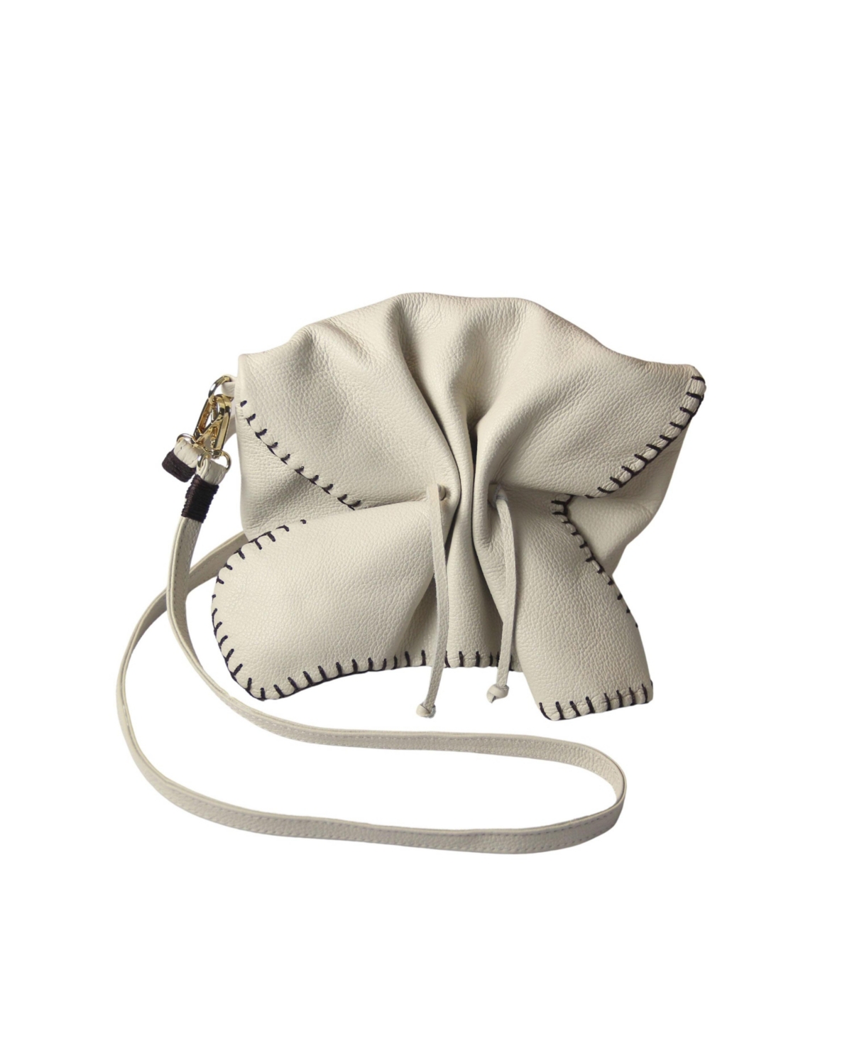 Click here for Carlos Falchi Butterfly Leather Bag - Winter white prices