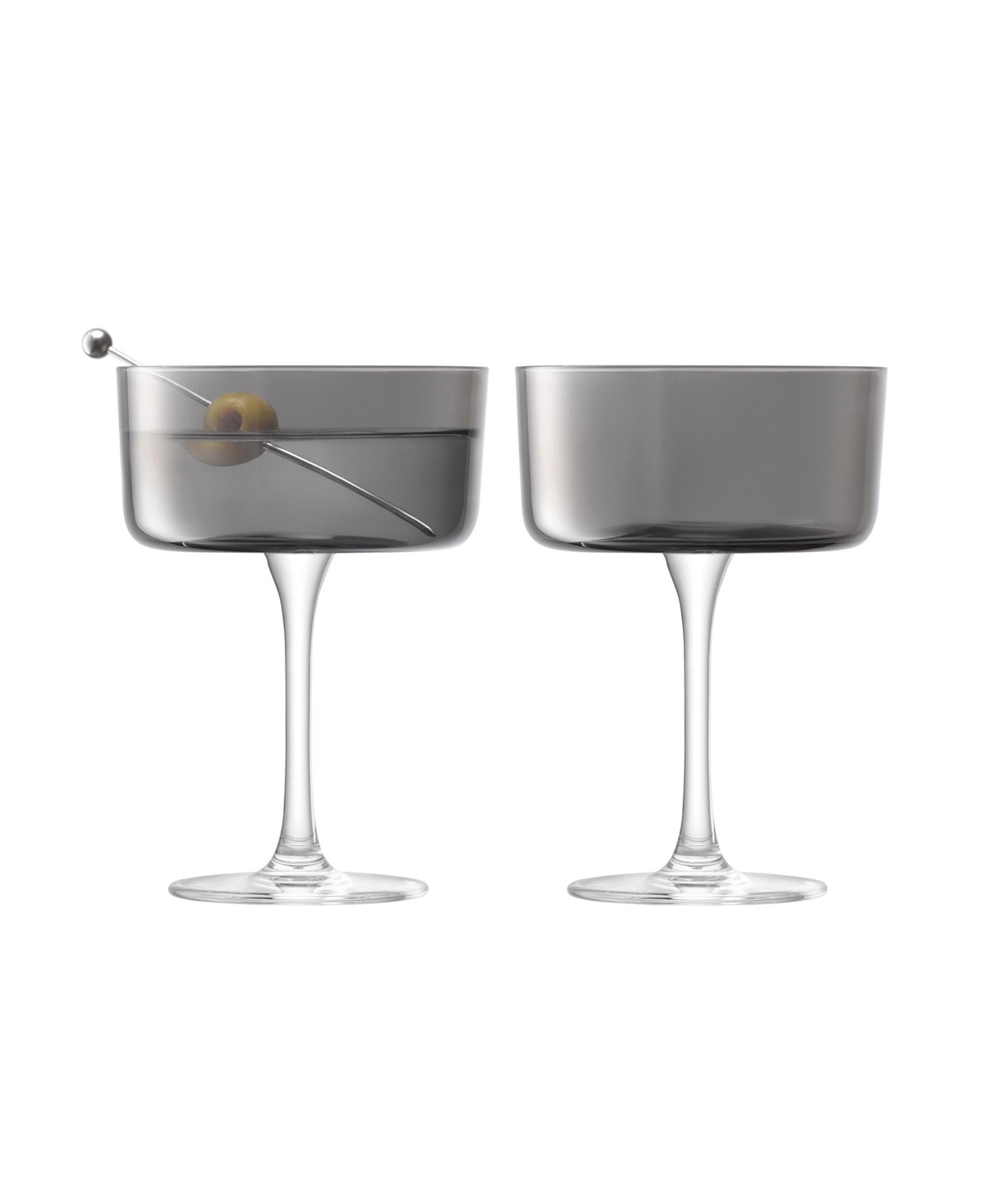 Click here for Lsa Lunar Champagne Glasses  Set of 2 - Gray prices
