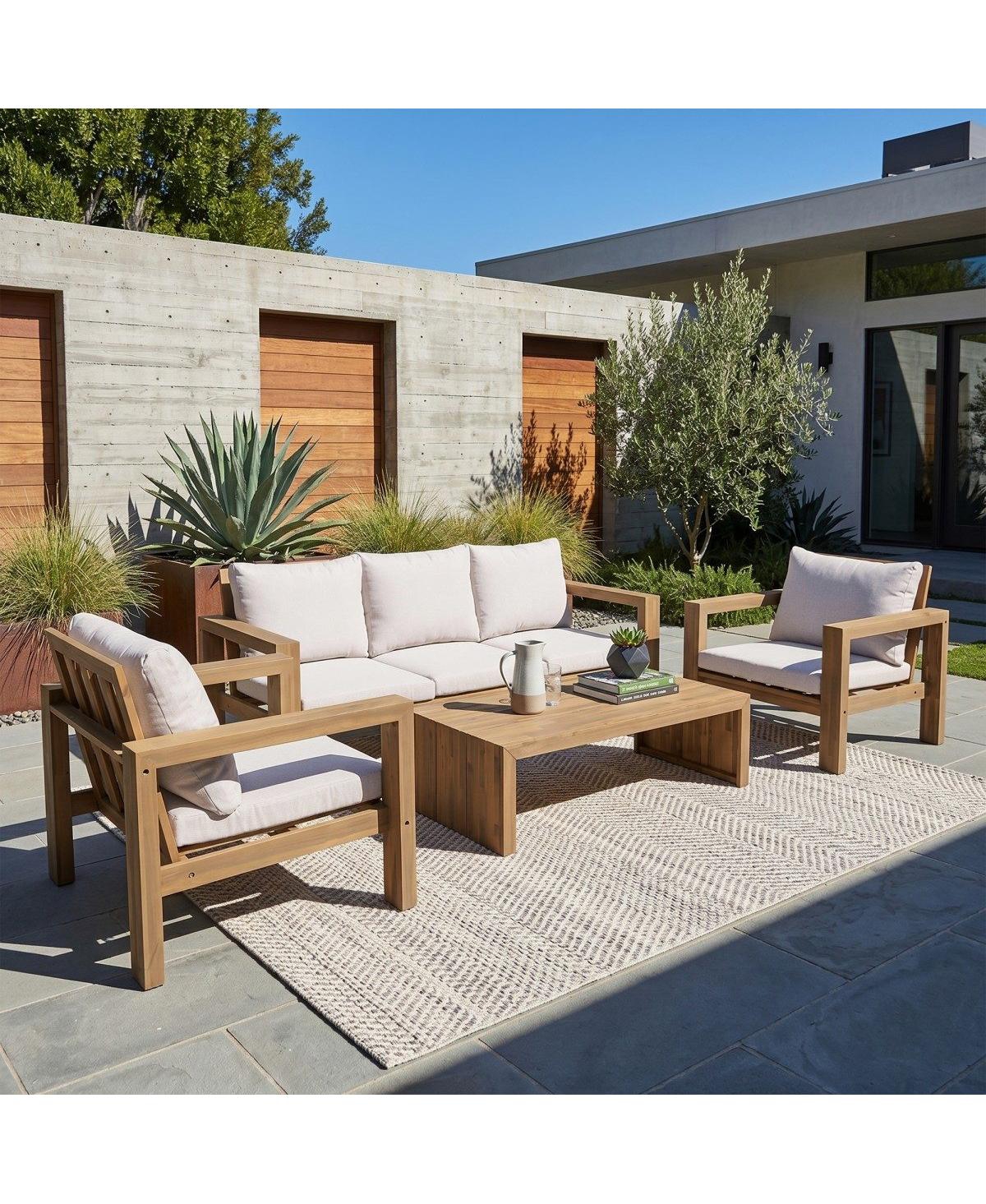 Click here for Asagikoiai 4 Piece Weather Resistant Patio Convers... prices