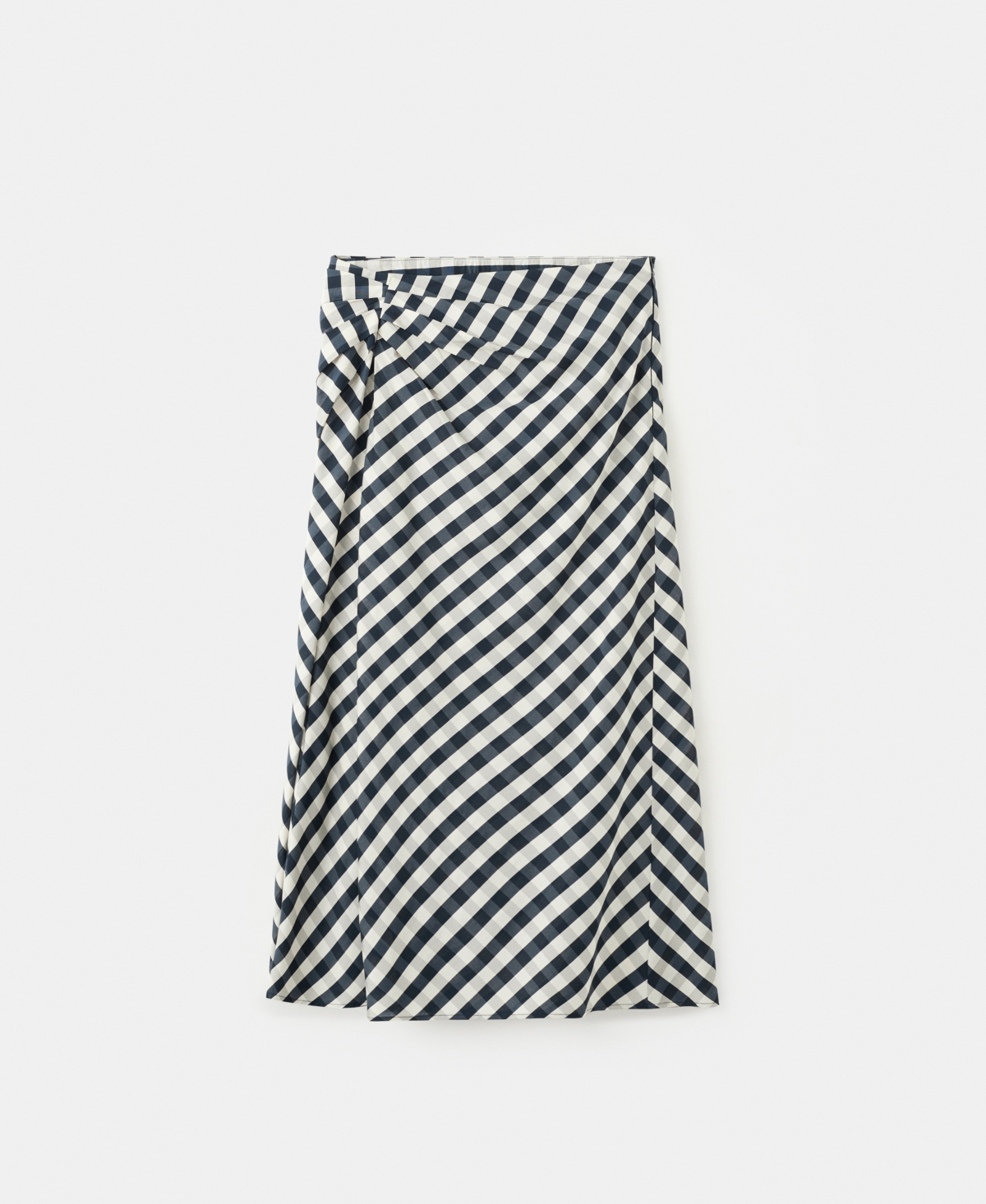 Click here for Mango Womens Gingham Midi Skirt - Navy prices
