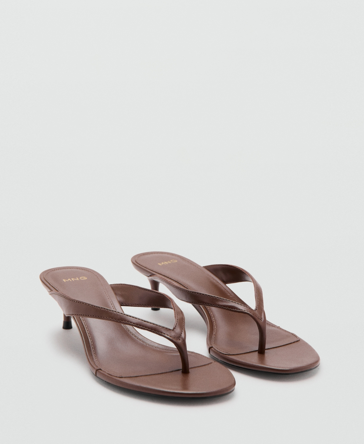 Click here for Mango Womens Strappy Heeled Sandals - Chocolate prices