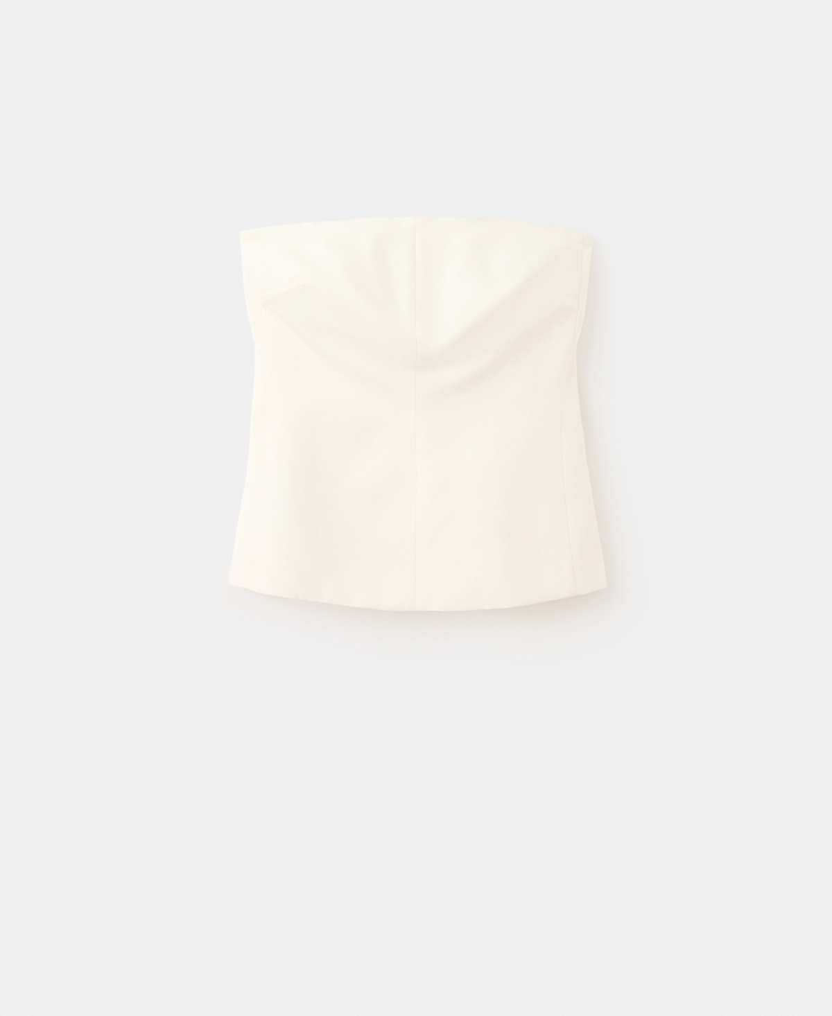 Click here for Mango Womens Strapless Linen Top - Off White prices