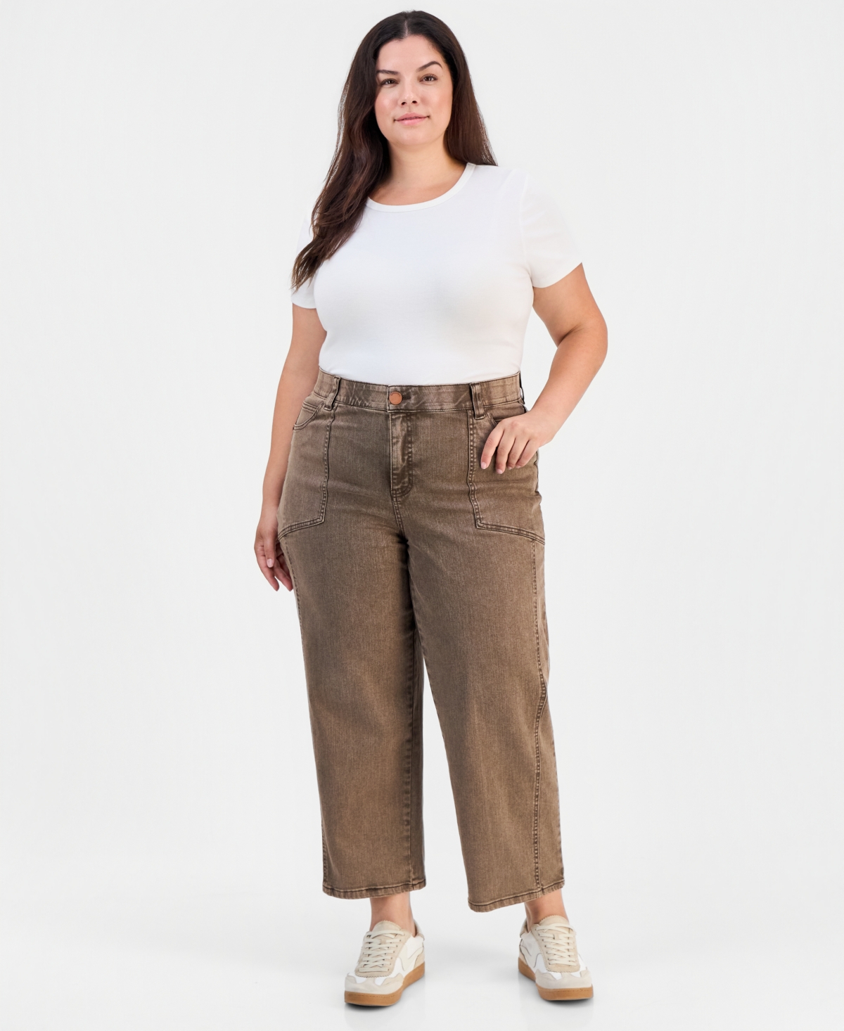 Click here for Democracy Plus Size Skyrise High-Rise Relaxed-Fit... prices