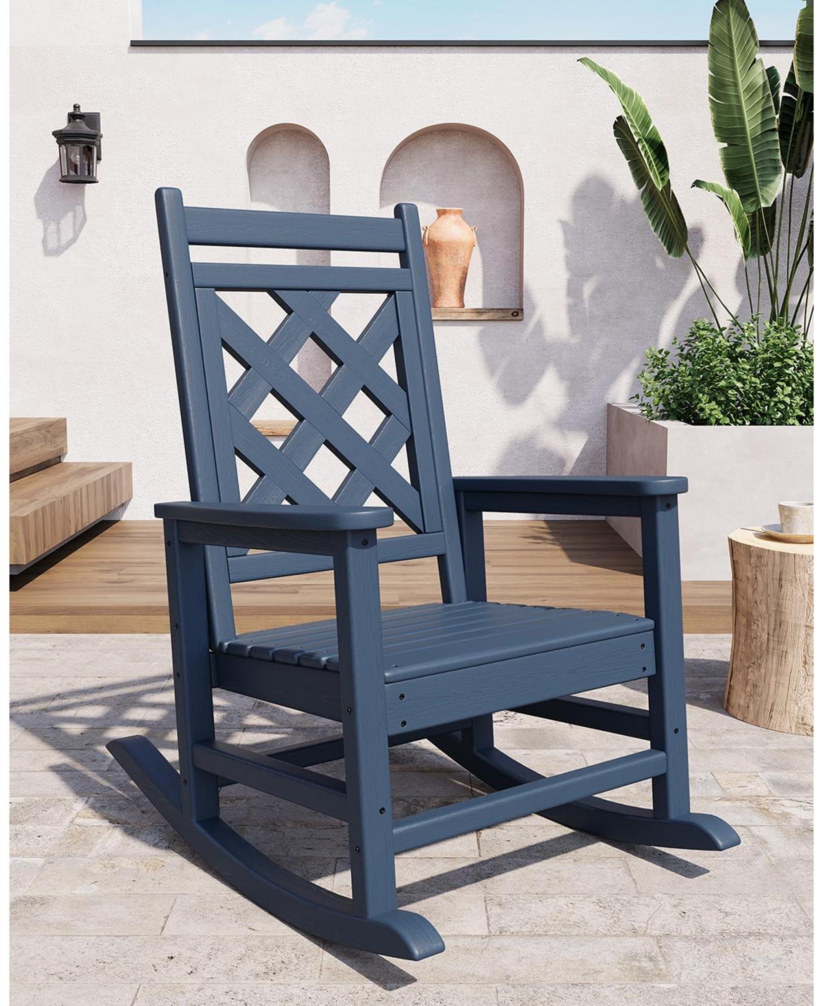 Click here for gaomon Hdpe All-Weather Rocking Adirondack Chair -... prices