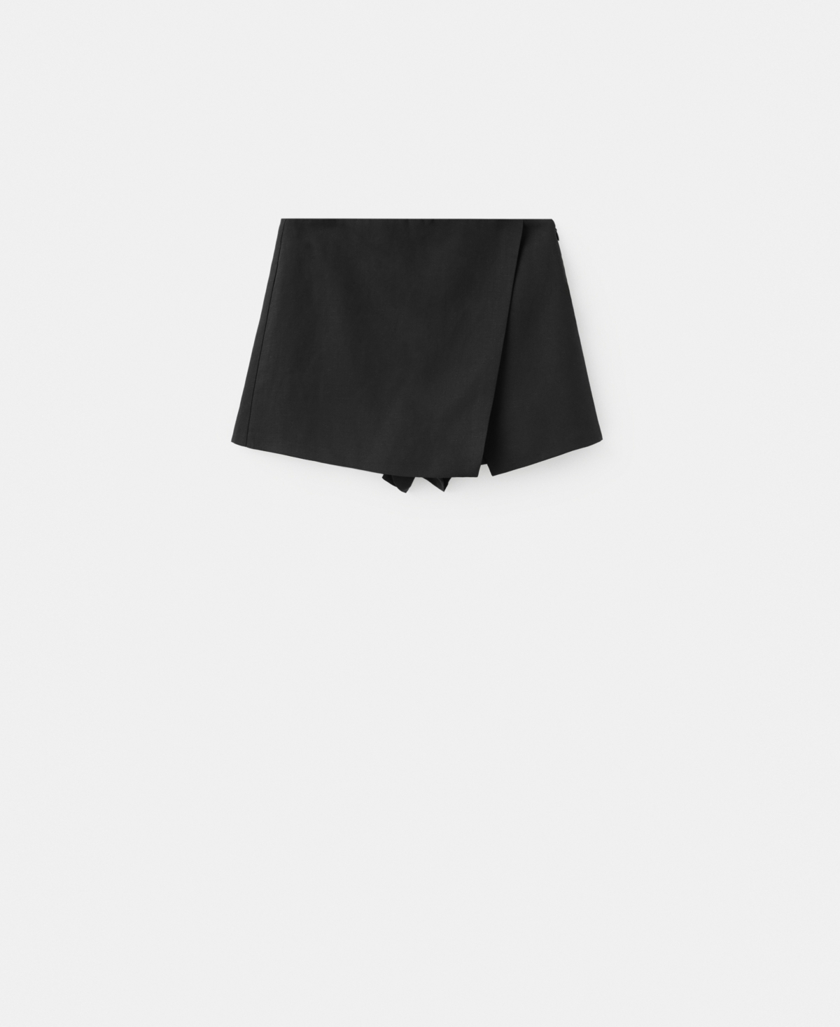 Click here for Mango Womens Linen And Lyocell Blend Skort - Black prices