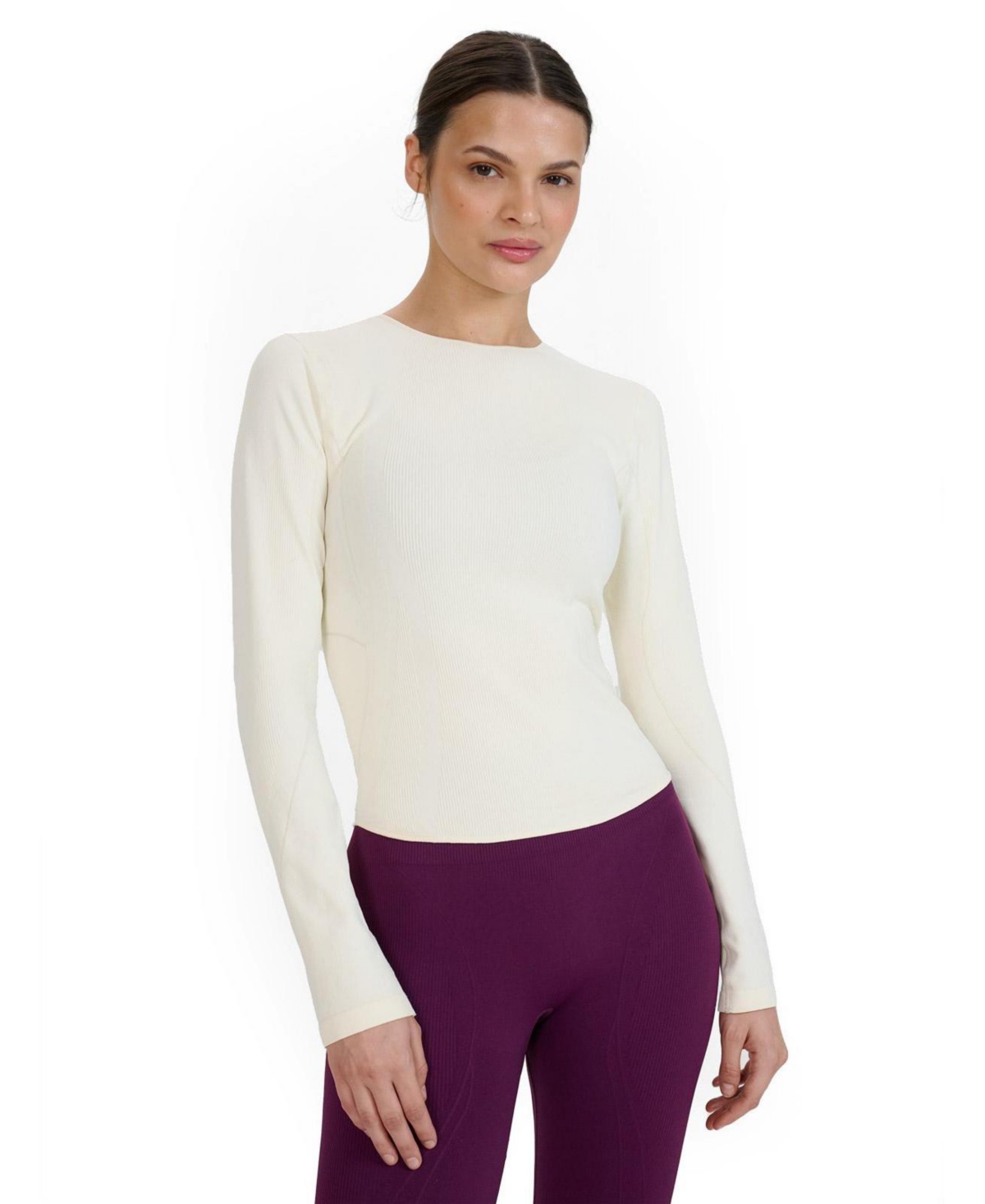 Click here for 4F Womens Longsleeve For Yoga With Back Cutout - O... prices