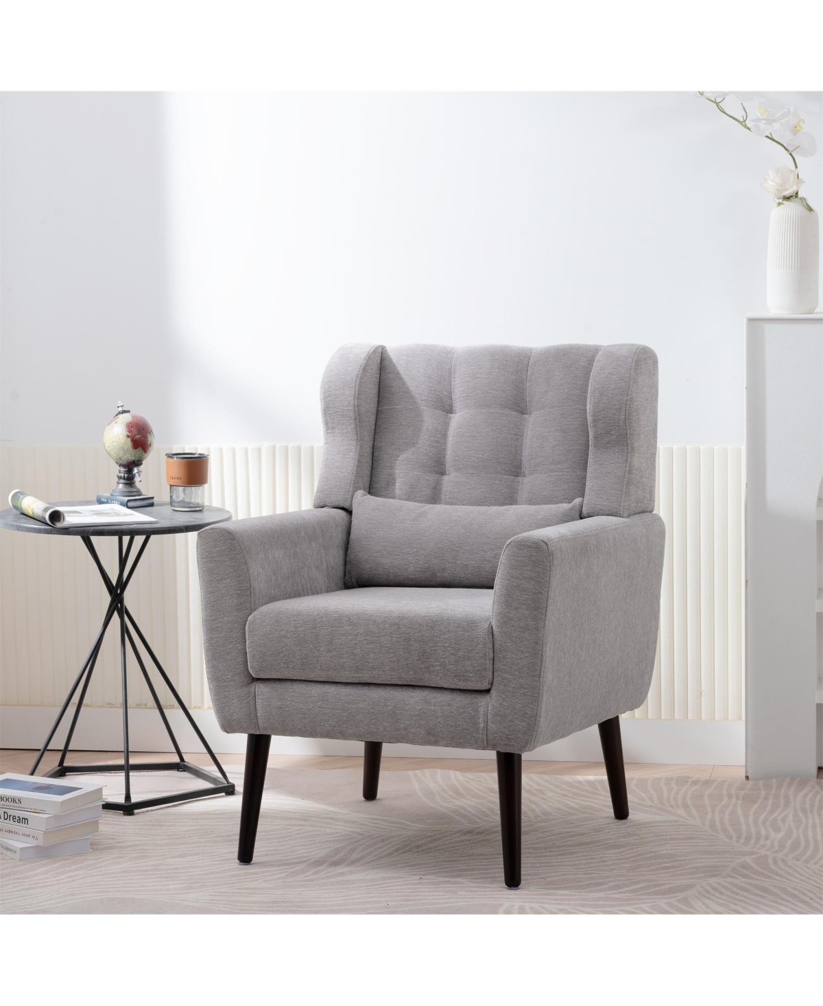 Click here for Clihome Modern Accent Chair Chenille Arm Chairs fo... prices