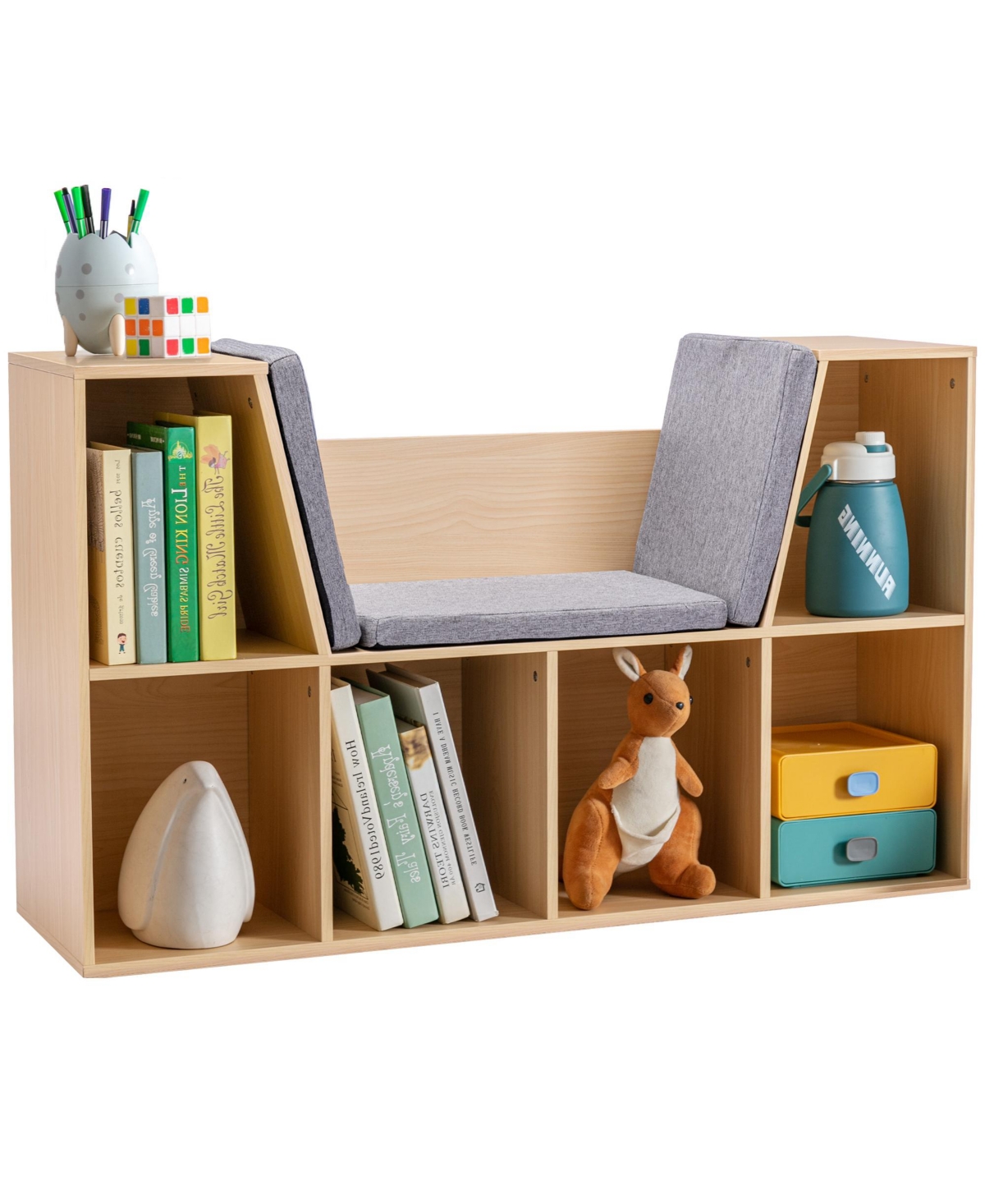 Click here for Flynama 6-Cubby Kids Bookcase with Soft Cushion Re... prices
