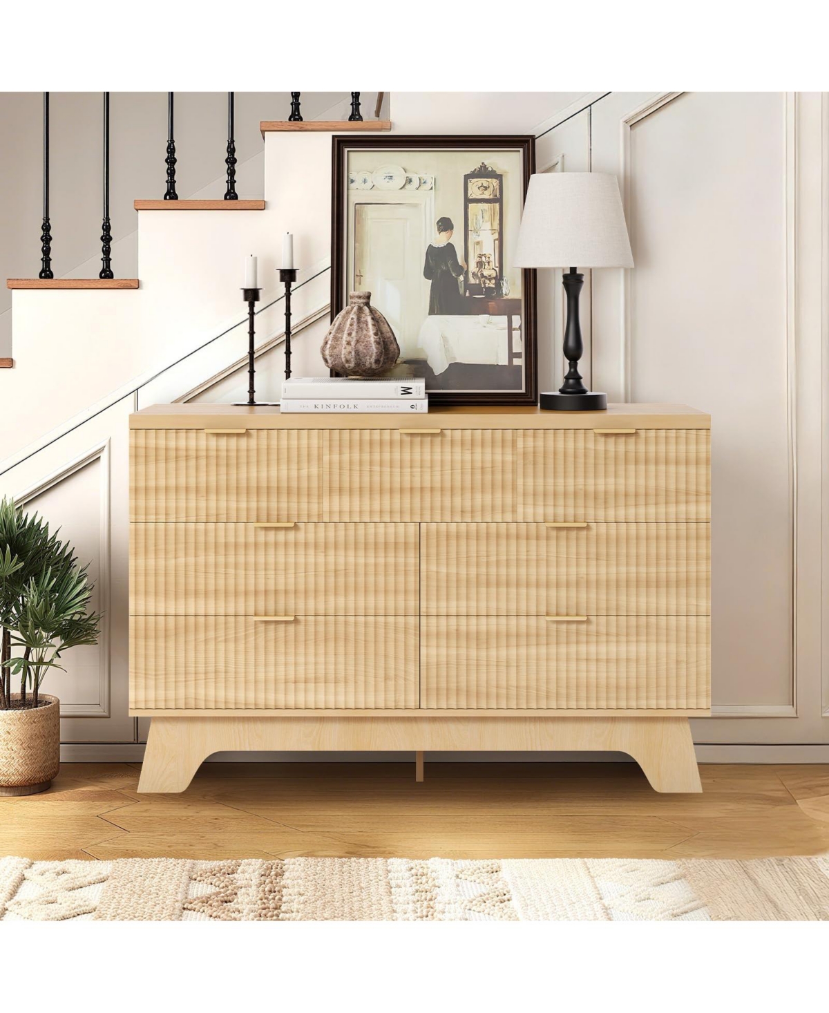 Click here for homfan 6 Drawer Dresser for Bedroom  Wide Mid Cent... prices