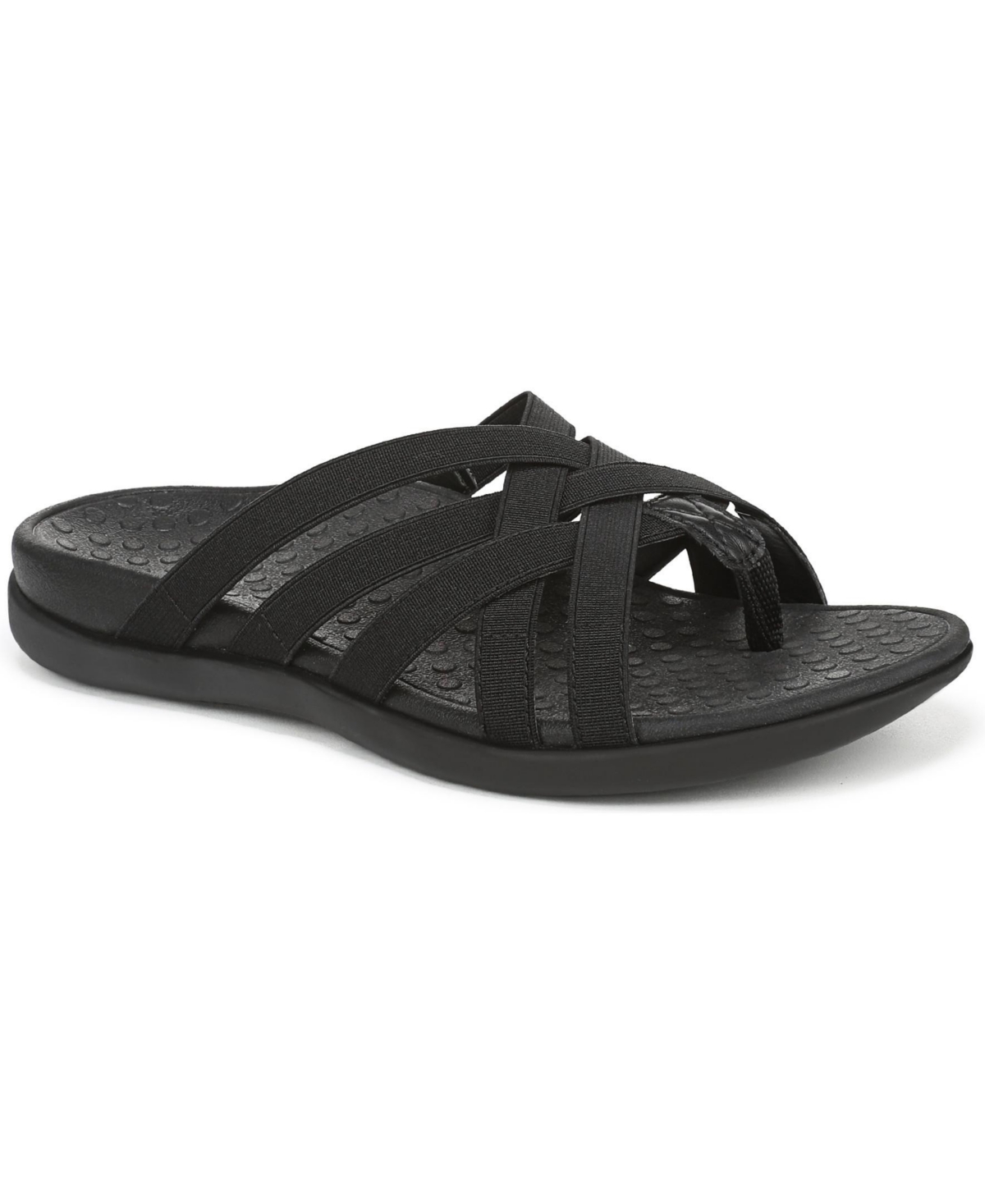 Click here for Vionic Womens Tia Thong Sandals - Black stretch prices