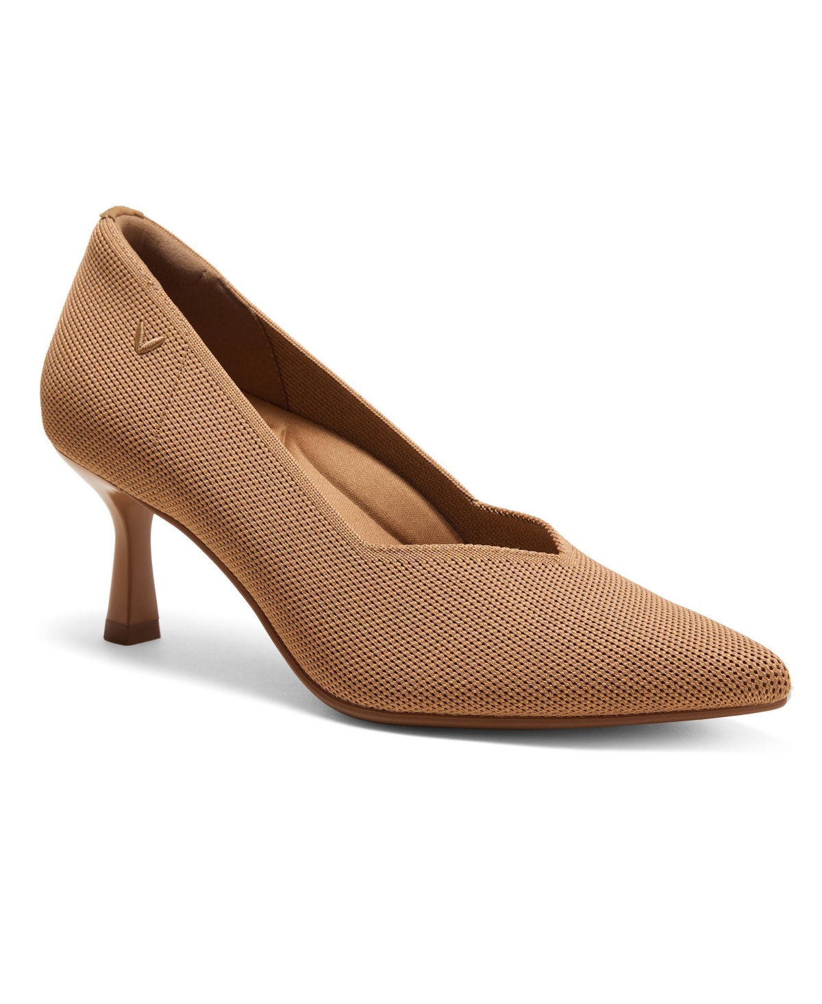 Click here for Vivaia Womens Anna Pointed-Toe Mid Heels - Nutmeg prices