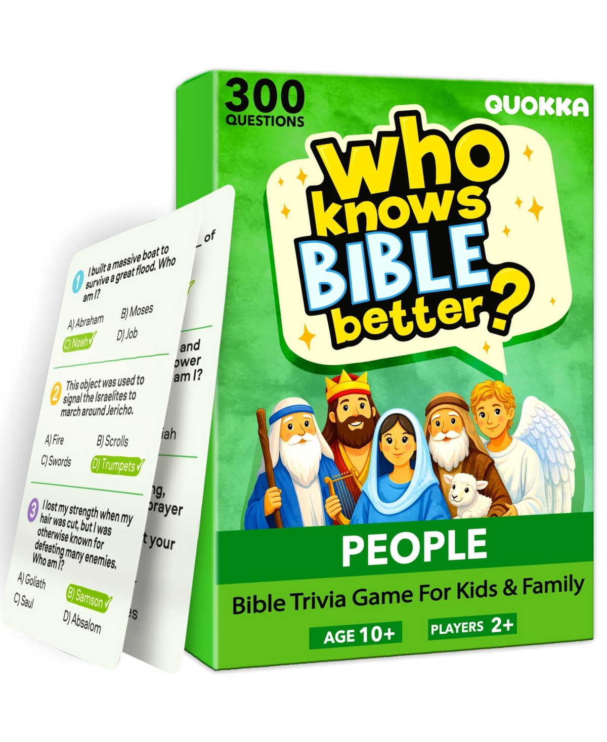 Click here for Quokka Trivia Card Games for Family - Bible and Ge... prices