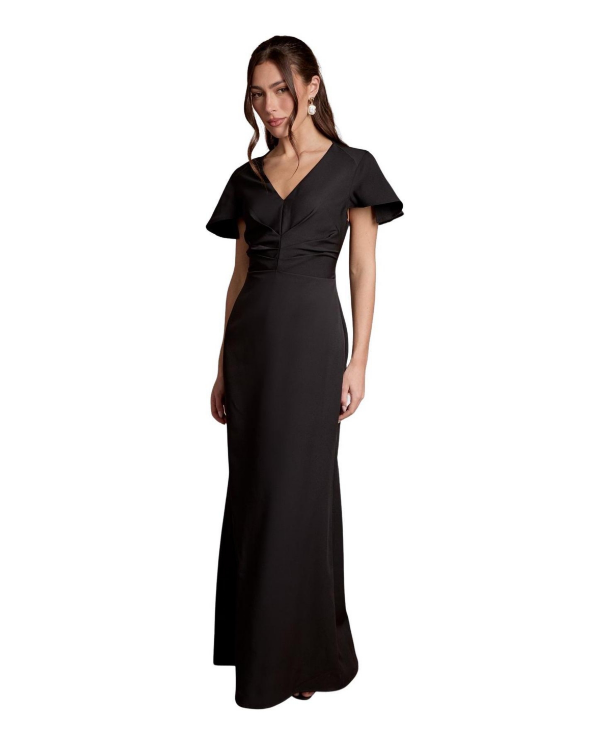 Click here for Coast Womens Crepe V-Neck Maxi Dress - Black prices