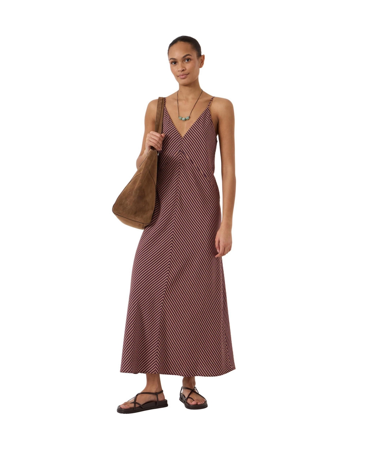 Click here for Hush Womens Air Flow Seam Detail Maxi Slip Dress -... prices