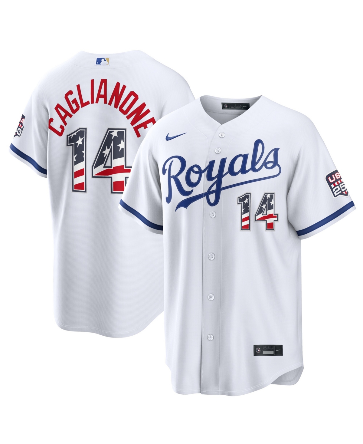 Click here for Nike Mens Jac Caglianone White Kansas City Royals... prices