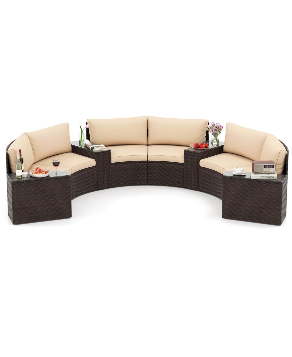 Click here for Costway 7 Piece Patio Furniture Set with Tempered... prices