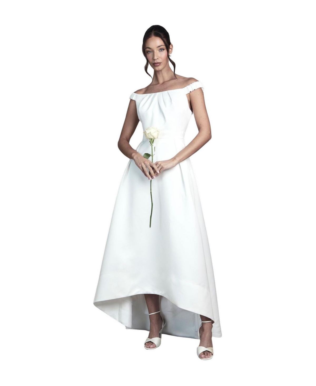 Click here for Coast Womens Bardot A-Line Maxi Dress - Ivory prices