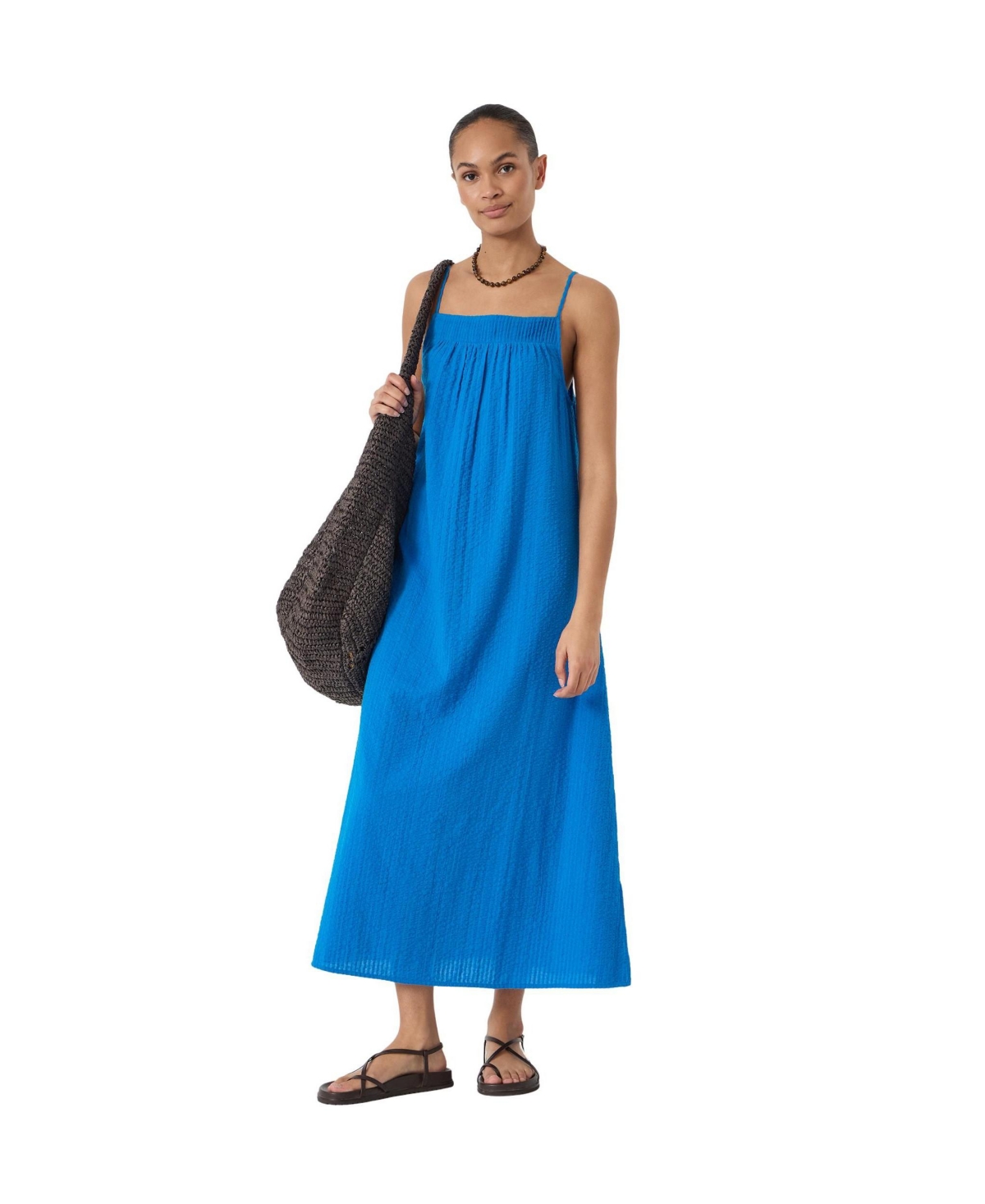 Click here for Hush Womens Carmen Seersucker Beach Maxi Dress - S... prices