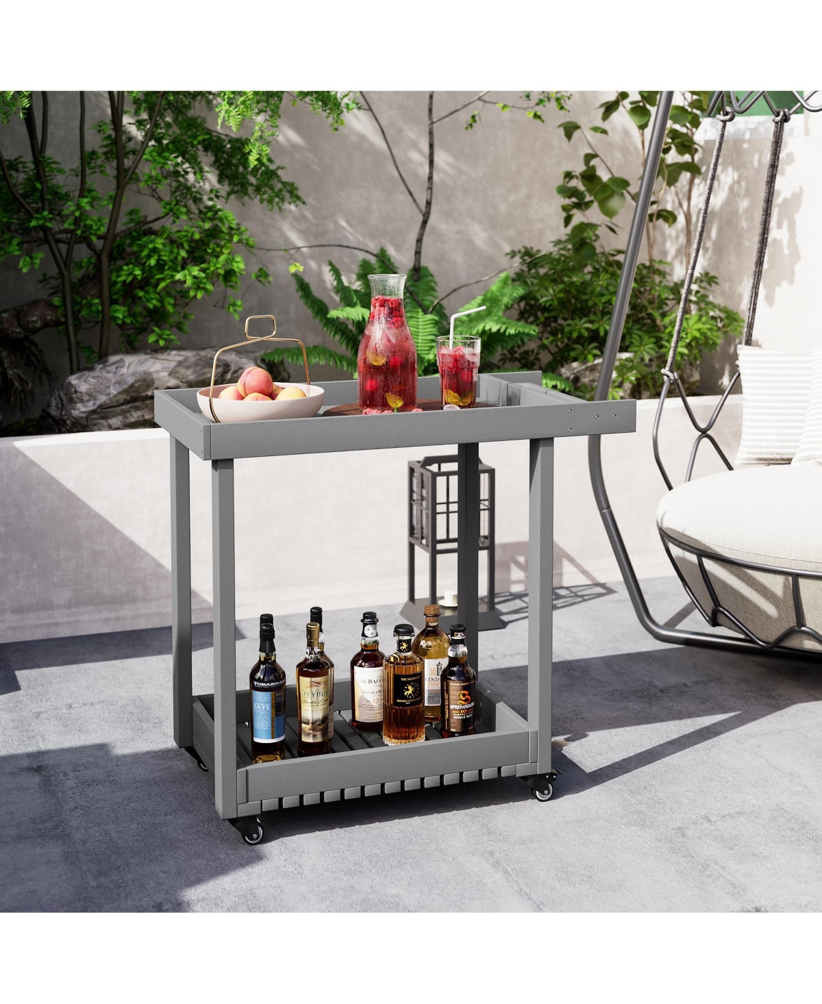 Click here for homfan Heavy Duty 2-Tier Utility Cart - 500 lbs Ca... prices