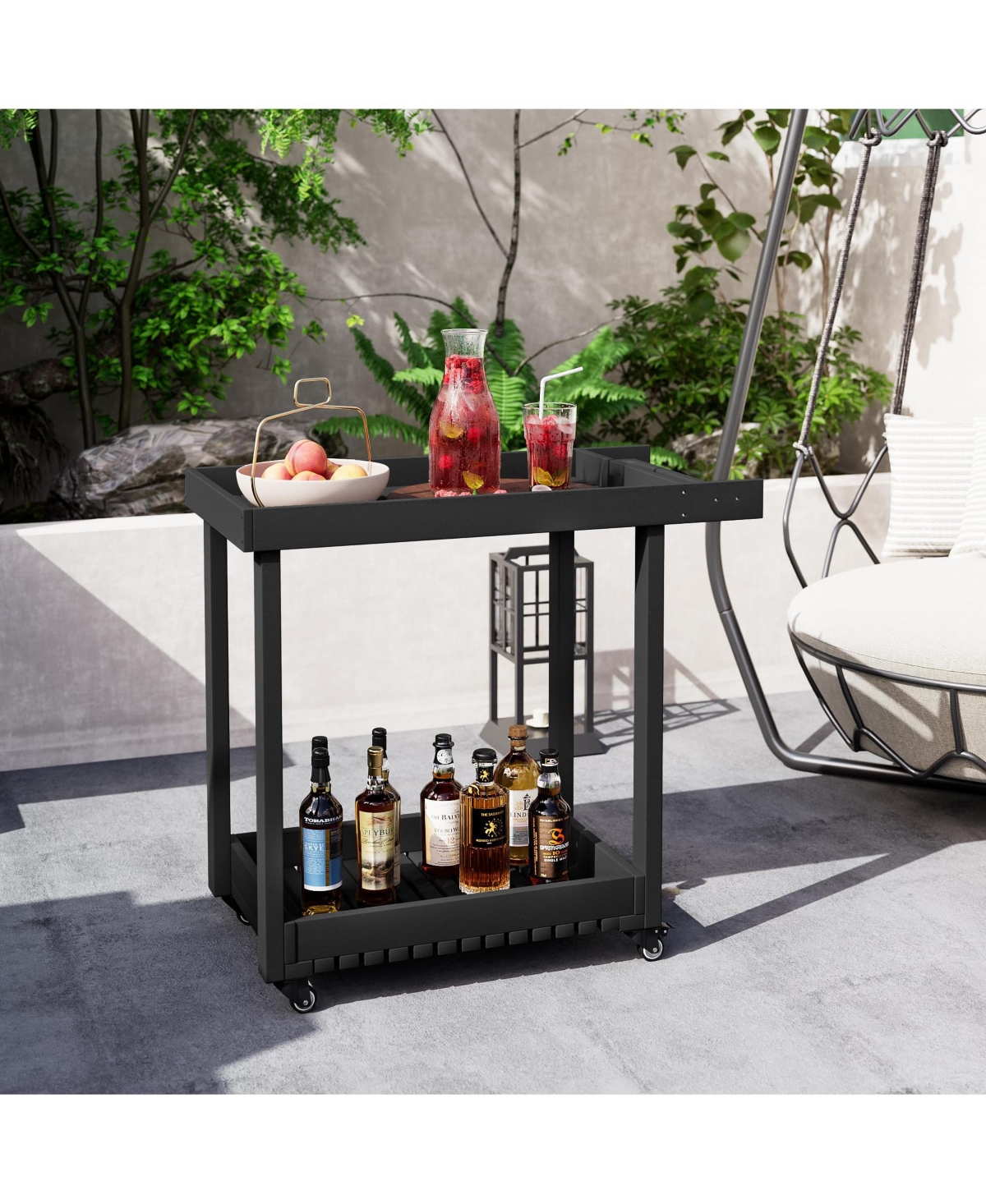 Click here for homfan Heavy Duty 2-Tier Utility Cart - 500 lbs Ca... prices