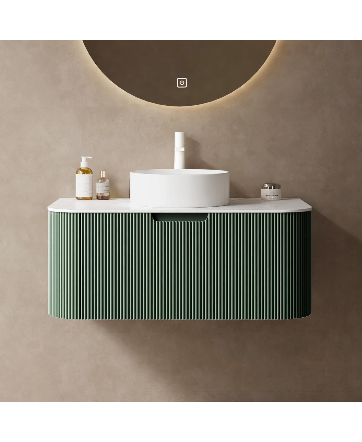 Click here for Sillysis Wall-Mounted Bathroom Vanity with Ceramic... prices
