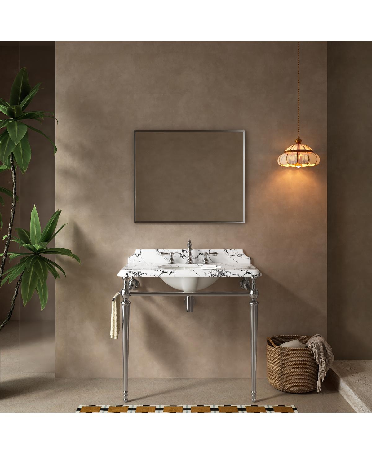 Click here for Sillysis 36 Inch Bathroom Console Sink with Engine... prices