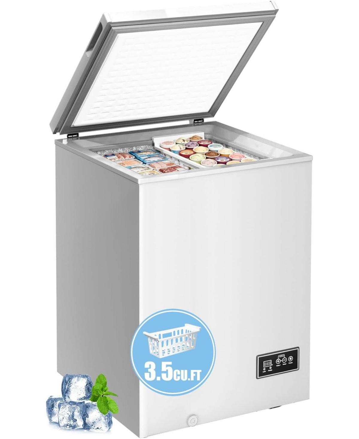 Click here for Cowsar 3.5 Cu. Ft. Chest Freezer with Digital Ther... prices