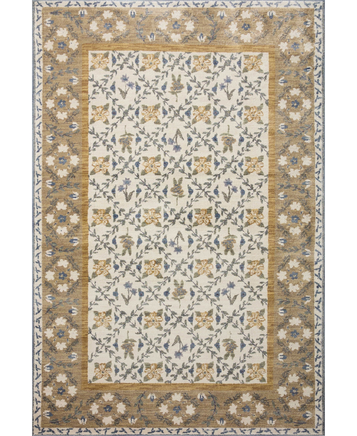 Click here for Rifle Paper Co Fiore Fio-03 5 x 710 Area Rug - Gol... prices