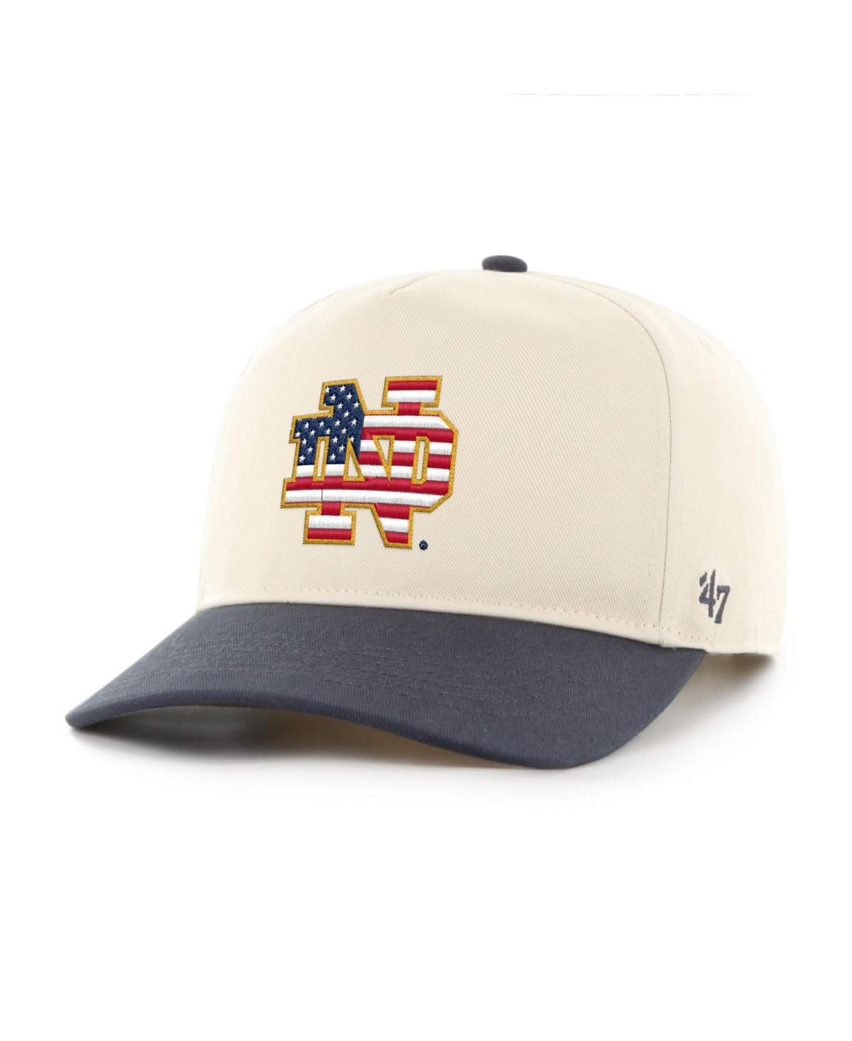 Click here for 47 Brand Mens Natural/Navy Notre Dame Fighting Iri... prices