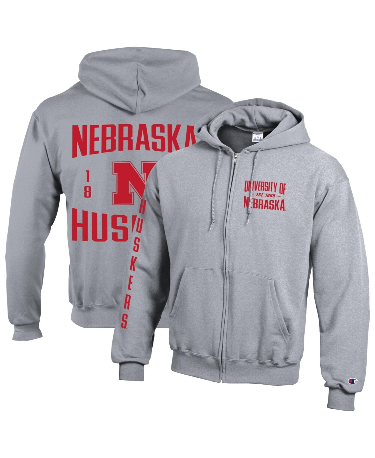 Click here for Champion Mens Gray Nebraska Huskers Varsity Powerb... prices