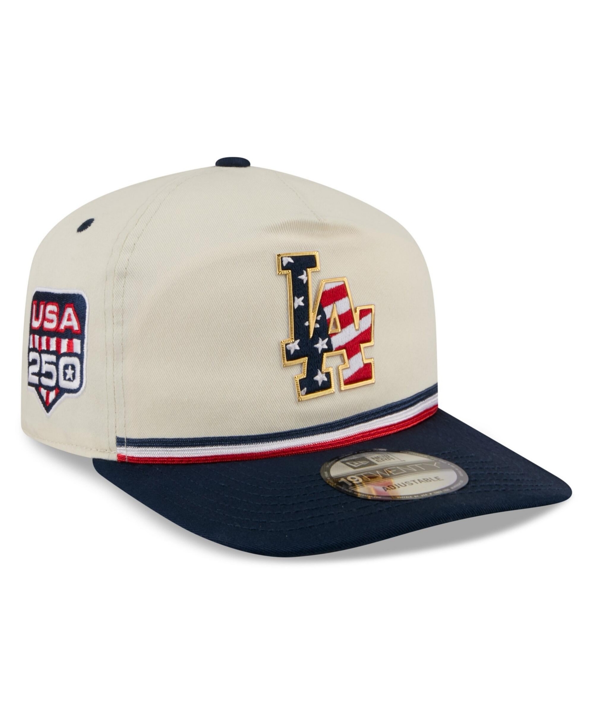 Click here for New Era Mens Cream/Navy Los Angeles Dodgers Usa 25... prices