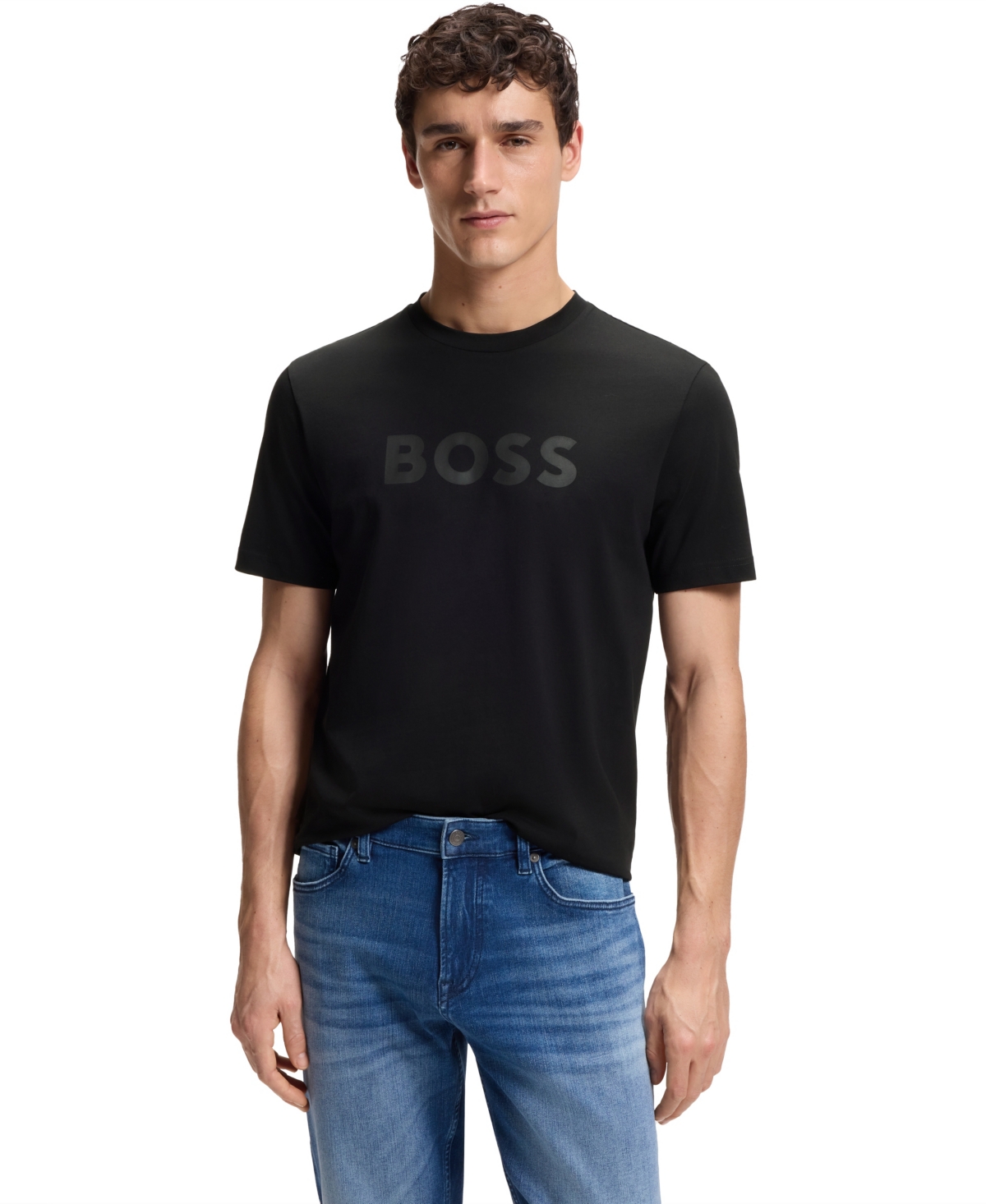 Click here for Boss by Hugo Boss Mens Cotton-Jersey Logo Artwork... prices