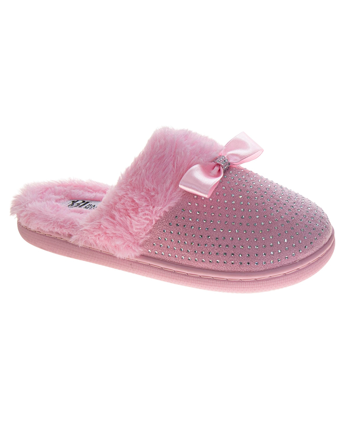 Click here for Badgley Mischka Womens Rhinestone Slippers - Pink prices